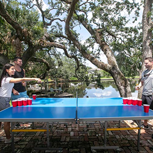 STIGA XTR Professional Outdoor Table Tennis Tables – All Weather Aluminum Waterproof Outdoor or Indoor Design with Net & Post - 10 Minute Easy Assembly Ping Pong Table with Compact Storage