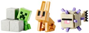 elder guardian, sneaky creeper & rabbit mini figure (3 pack)