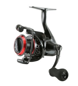 okuma ceymar spinning reel size 10 - 5lb max drag pressure, black/red