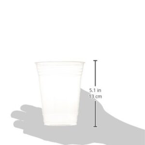 SOLO Cup Company -100 Company Plastic Party Cold Cups, 16 oz, Clear, 100 pack