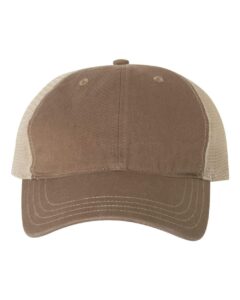 richardson garment washed trucker cap adjustable driftwood/ khaki