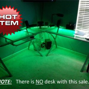 CH Multi Color - Gaming Desk/Gamer Desk/Computer Desk/LED Lighting kit - 8ft - Remote Control - Color Selectable - with Effects