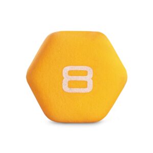 CAP Barbell Neoprene Coated Dumbbell Weight, 8 lb Pair,Orange