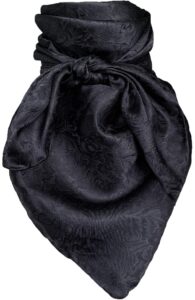 wild rag black silk jacquard