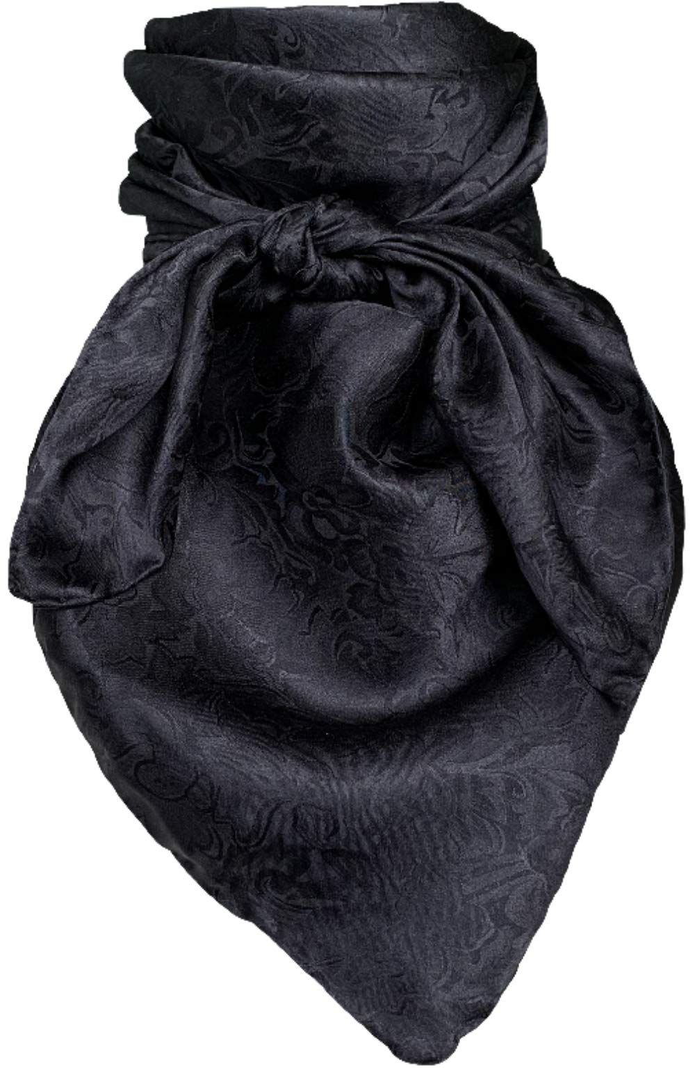 Wild Rag Black Silk Jacquard