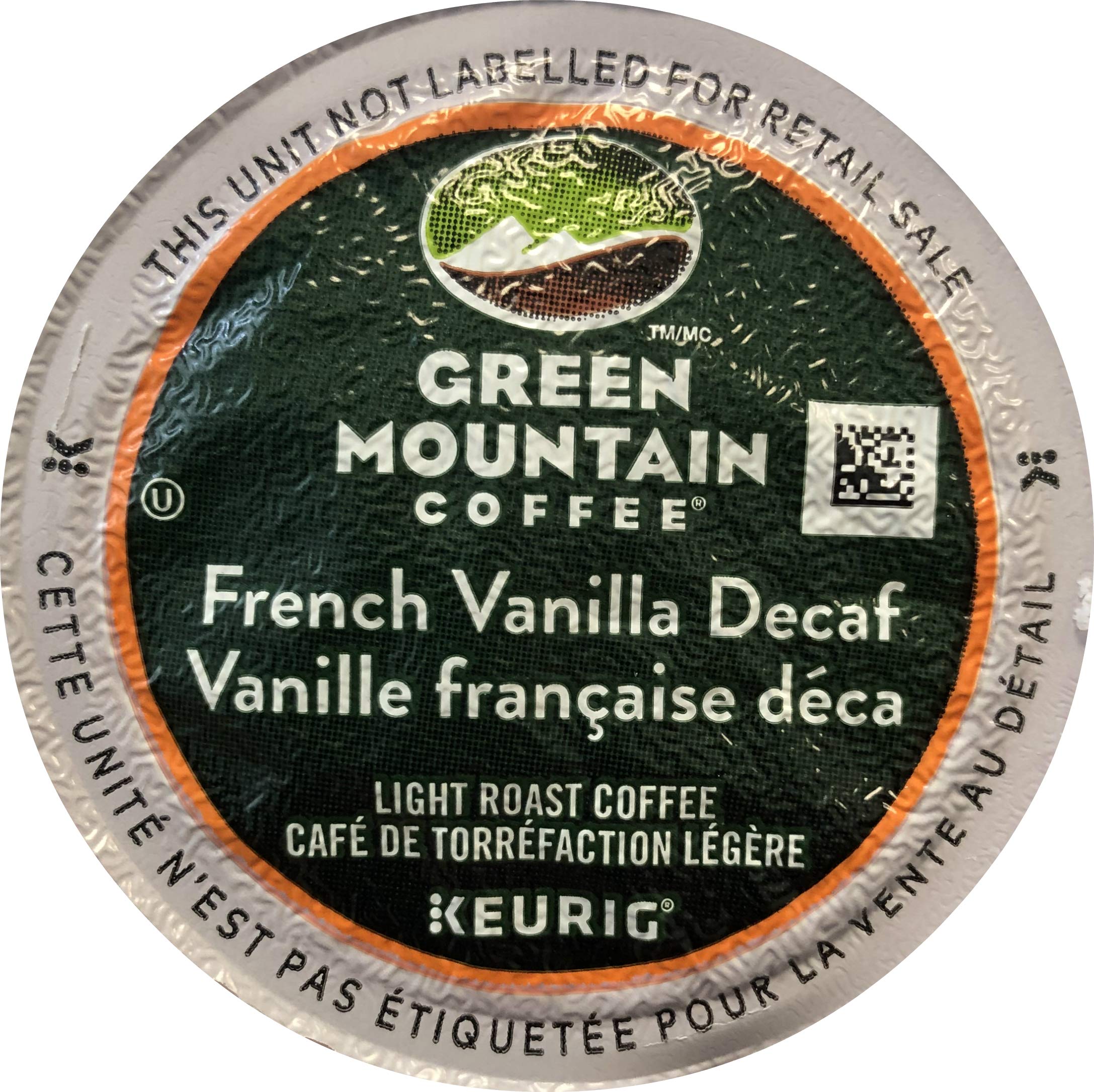 Green Mountain Coffee French Vanilla Decaf, Single-Serve Keurig K-Cup Pods, Light Roast, 96 Count (4 Boxes of 24 Pods)