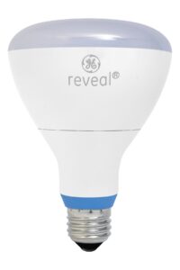 ge lighting 92470 reveal led 10-watt (65-watt replacement), 650-lumen r30 bulb with medium base, 1-pack