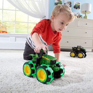 John Deere Tractor - Monster Treads Lightning Wheels - Motion Activated Light Up Monster Truck Toy - John Deere Tractor Toys - Monster Trucks for Boys and Girls - Ages 3 Years and Up