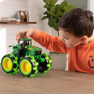 John Deere Tractor - Monster Treads Lightning Wheels - Motion Activated Light Up Monster Truck Toy - John Deere Tractor Toys - Monster Trucks for Boys and Girls - Ages 3 Years and Up