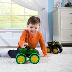 John Deere Tractor - Monster Treads Lightning Wheels - Motion Activated Light Up Monster Truck Toy - John Deere Tractor Toys - Monster Trucks for Boys and Girls - Ages 3 Years and Up