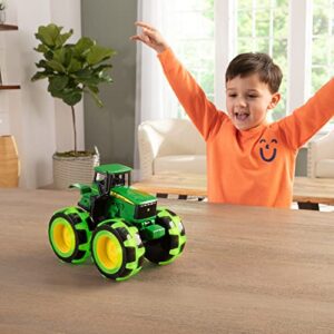 John Deere Tractor - Monster Treads Lightning Wheels - Motion Activated Light Up Monster Truck Toy - John Deere Tractor Toys - Monster Trucks for Boys and Girls - Ages 3 Years and Up