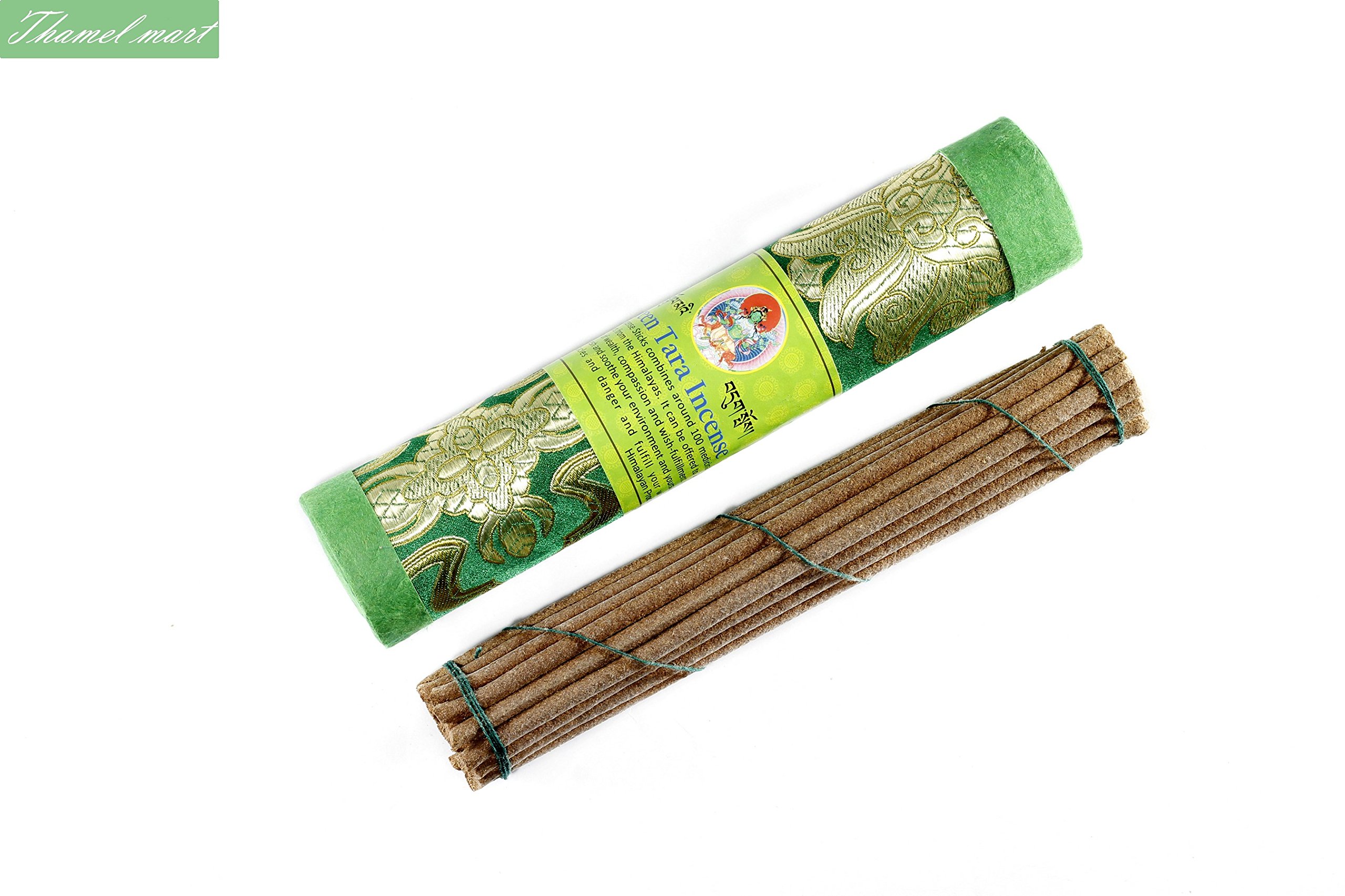 Green Tara Tibetan Incense Sticks - Spiritual & Medicinal Relaxation - More effective than Potpourris & Scented Oils