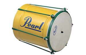 pearl brazilian percussion cuica, yellow, green and blue, 10"x8.5" (pbc80ss)