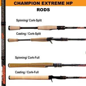 Dobyns Rods Champion Extreme HP Series 7’4” Casting Bass Fishing Rod DX746C | Heavy Flip Fast Action | Modulus Graphite Blank w/ Kevlar Wrap | Baitcasting | Line 15-30lb Lure 3/8 -2oz