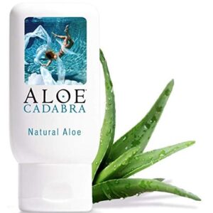 Aloe Cadabra Natural Water Based Personal Lubricant and Vaginal Moisturizer, Organic Aloe Lube for Men, Women and Couples, Non-Staining, pH Balanced (Unscented 2.5 Ounces, 1 Pack)