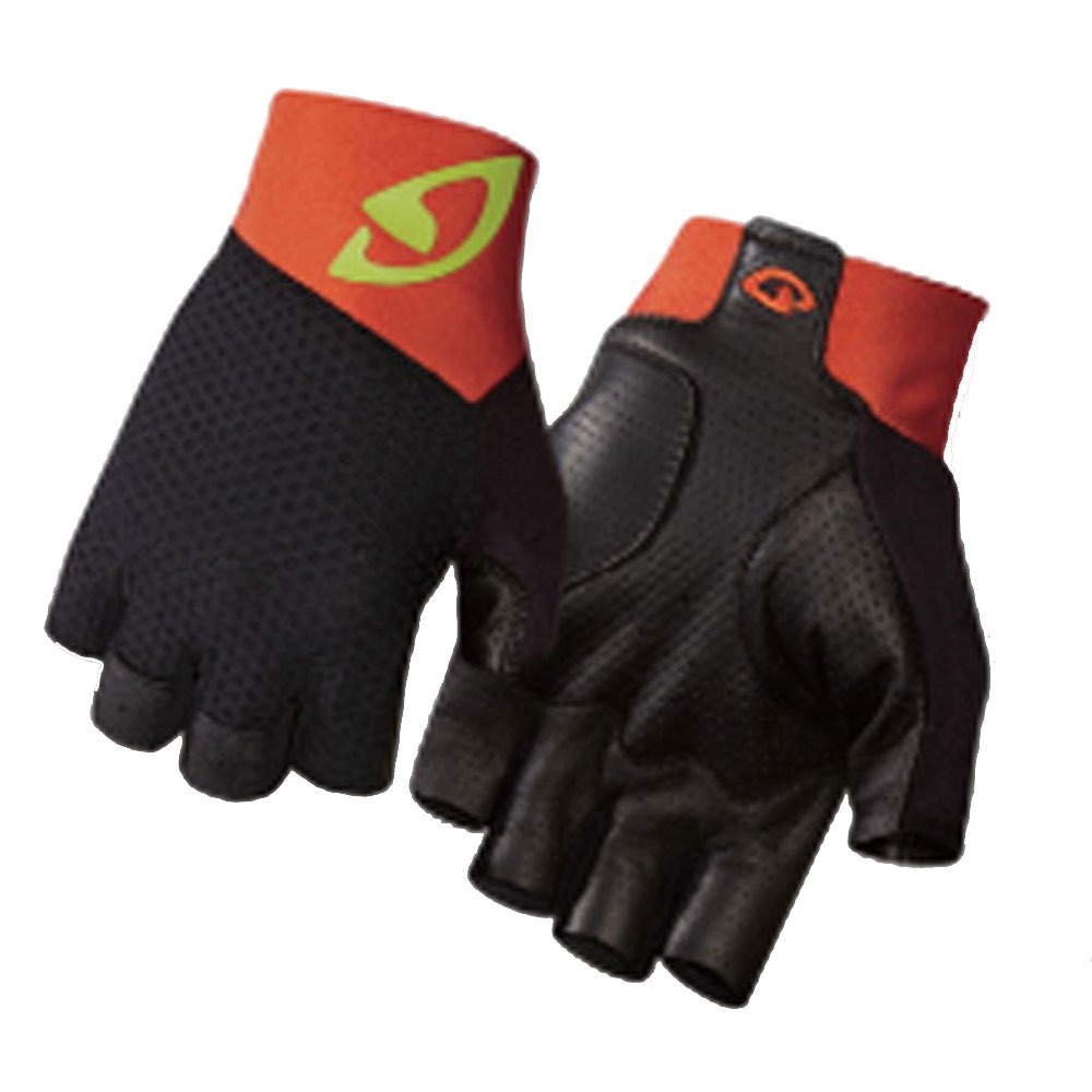 Giro Mens Zero II Short Finger Cycling Gloves (Black/Flame Orange - S)