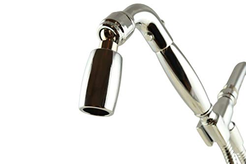 High Sierra's Solid Metal Handheld Shower Head Kit. Includes Handheld Shower Head, Trickle Valve, 72-Inch Hose with Silicone Inner Tube, and Holder. Low Flow 1.5 GPM - Chrome Finish