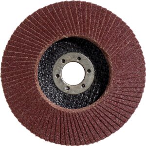 bosch professional 2608603659 angulated k120 flap disc for metal, black/red, 125 mm