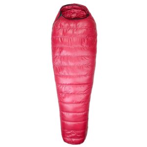 western mountaineering apache mf 15 degree sleeping bag cranberry 6ft / right zip