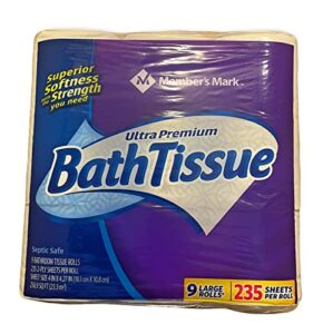 member's mark bath tissue ultra premium 2-ply (9 rolls)