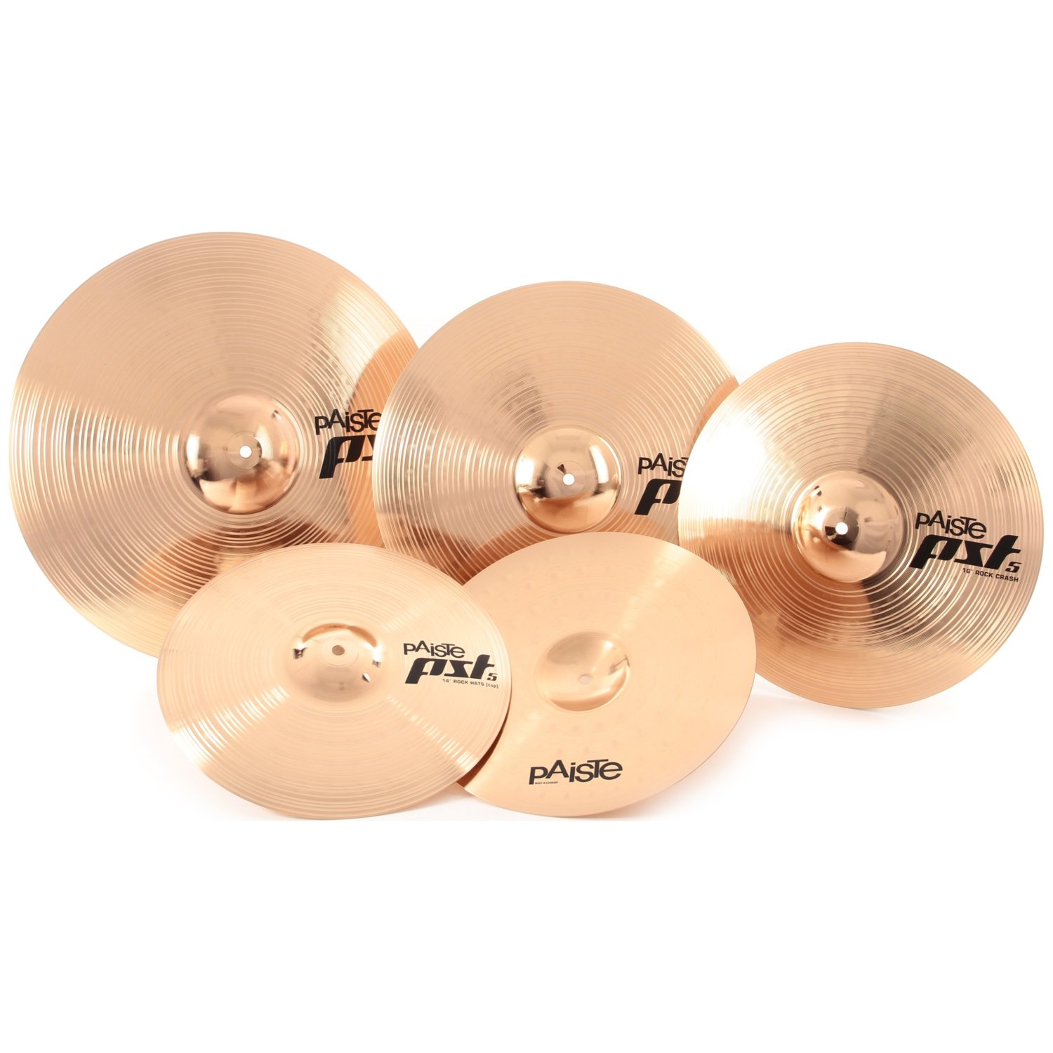 Paiste PST5 Rock Cymbal Set - FREE 16 Inches Crash