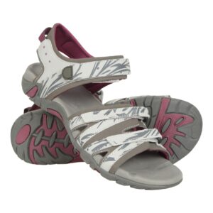 Mountain Warehouse Santorini Wide-Fit Womens Sandals Light Grey Womens Shoe Size 9 US