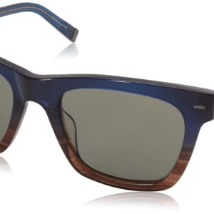 John Varvatos V510 Square Sunglasses, Navy Gradient UF, 21 mm