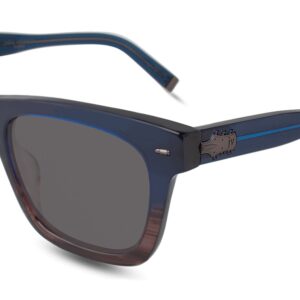 John Varvatos V510 Square Sunglasses, Navy Gradient UF, 21 mm