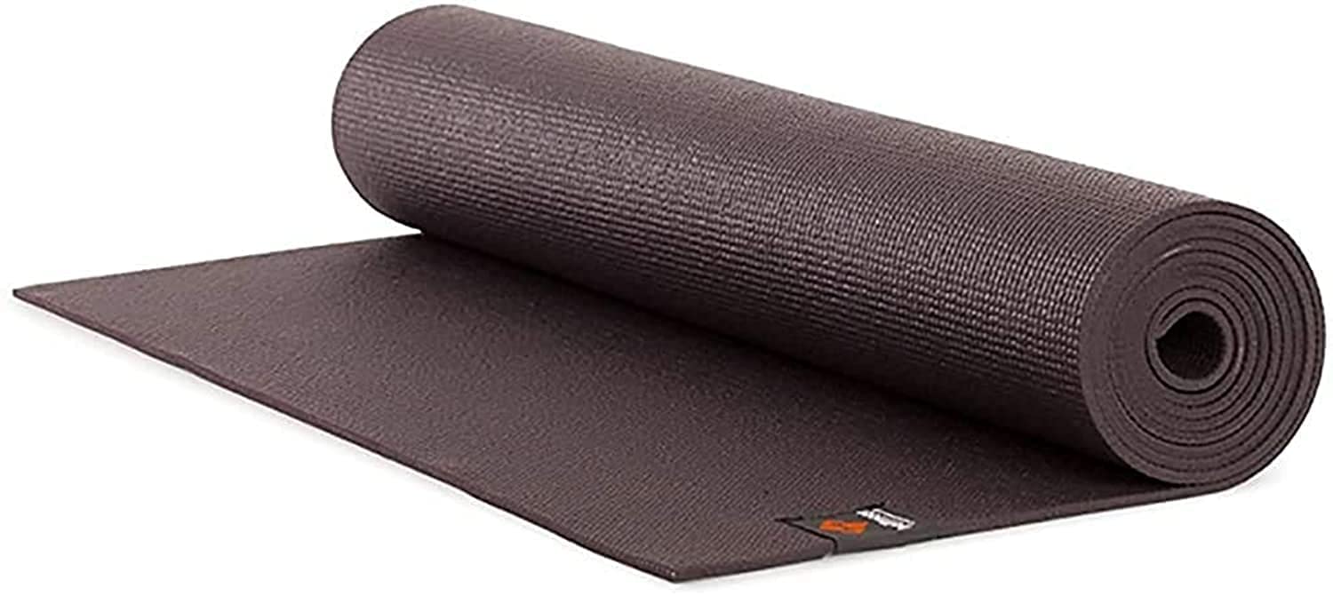 Halfmoon Essential Studio 4mm Yoga Mat: Latex Free Moderate Grip Lightweight and Durable - for Yoga, Pilates, Workout and Floor Exercises, 72" (Charcoal)