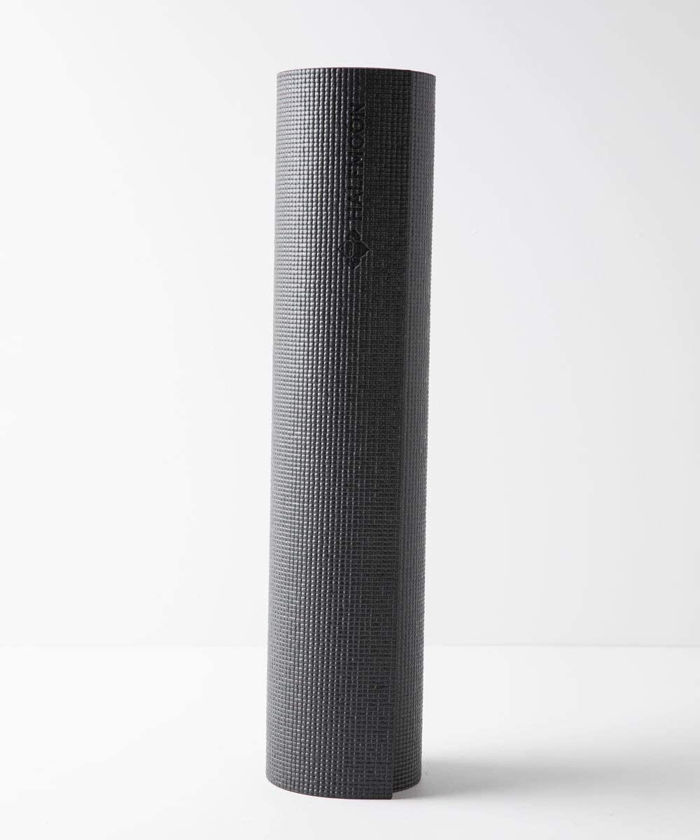 Halfmoon Essential Studio 4mm Yoga Mat: Latex Free Moderate Grip Lightweight and Durable - for Yoga, Pilates, Workout and Floor Exercises, 72" (Charcoal)