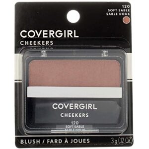 covergirl soft sable 120 cheekers blush -- 3 per case.