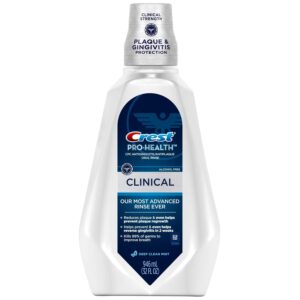 crest pro-health clinical deep clean mint oral rinse 32 oz (pack of 3)