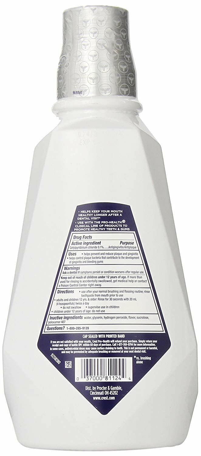 Crest Pro-Health Clinical Deep Clean Mint Oral Rinse 32 oz (Pack of 3)