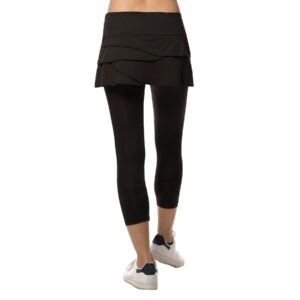 Lucky In Love Scallop Capri (Black, Medium)