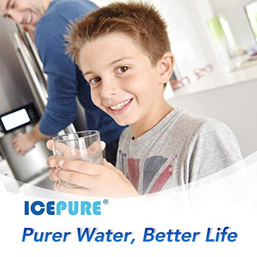 ICEPURE 4396508 Refrigerator Water Filter Replacement for EveryDrop Filter 5, EDR5RXD1, Whirlpool 4392857, NL300, 4396510, 4396509, 4396547, LC400V, 4396510p, WF-NLC240V,PNL240V, 2PACK