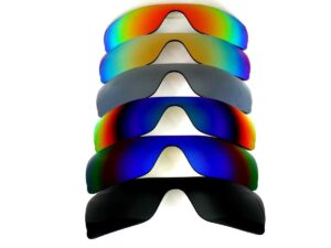 galaxy replacement lenses for oakley batwolf black&blue&green&gray&gold&red color polarized 6 pairs