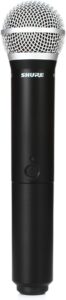 shure blx2/pg58 handheld wireless transmitter with pg58 vocal mic capsule - for use with blx wireless microphone systems (receiver sold separately) | h10 band