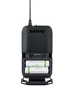 Shure BLX188/CVL UHF Wireless Microphone System - Perfect for Interviews, Presentations, Theater - 14-Hour Battery Life, 300 ft Range | includes (2) Lavalier Mics, Dual Channel Receiver | H10 Band