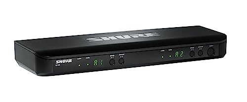 Shure BLX188/CVL UHF Wireless Microphone System - Perfect for Interviews, Presentations, Theater - 14-Hour Battery Life, 300 ft Range | includes (2) Lavalier Mics, Dual Channel Receiver | H10 Band