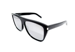 saint laurent unisex sl 1 black/silver