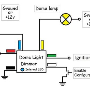 Dome Light Dimmer with Delay. Fits Any Car. 20 Sec and 10 Min Timeout.