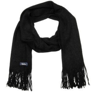 falari men knitted winter scarf 2098-black