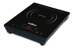 salton id1350, induction portable electric cooktop, 2.5"x11.3"x14.8", black