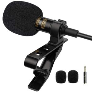 pop voice professional lavalier lapel microphone omnidirectional condenser mic for iphone android smartphone,recording mic for youtube,interview,video