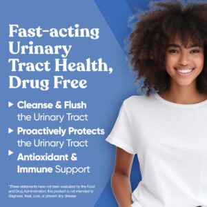 Urinary Harmony D-Mannose Supplement – Urinary Tract Health for Women – Potent Clinical Strength Formula with D-Mannose and Hibiscus Cleanses and Flushes the Urinary System – 60 Fast Acting Capsules