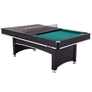 triumph sports phoenix 7’ billiard table with table tennis conversion top for a game of pool or an action-packed table tennis game