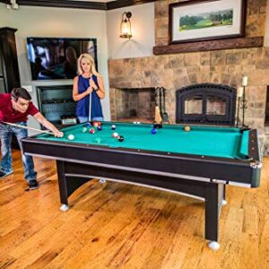 Triumph Sports Phoenix 7’ Billiard Table with Table Tennis Conversion Top for a Game of Pool or an Action-Packed Table Tennis Game