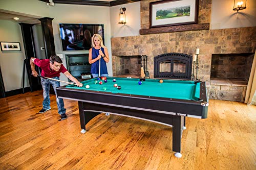 Triumph Sports Phoenix 7’ Billiard Table with Table Tennis Conversion Top for a Game of Pool or an Action-Packed Table Tennis Game