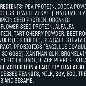 Vega Sport Premium Vegan Protein Powder, Chocolate - 30g Plant Based Protein, 5g BCAAs, Low Carb, Keto, Dairy Free, Gluten Free, Pea Protein for Women & Men, 12 x 1.6 oz Sachets (Packaging May Vary)