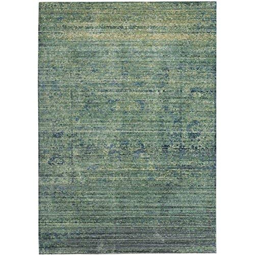 SAFAVIEH Mystique Collection Area Rug - 8' x 10', Green & Multi, Watercolor Overdyed Distressed Design, Non-Shedding & Easy Care, Ideal for High Traffic Areas in Living Room, Bedroom (MYS920G)